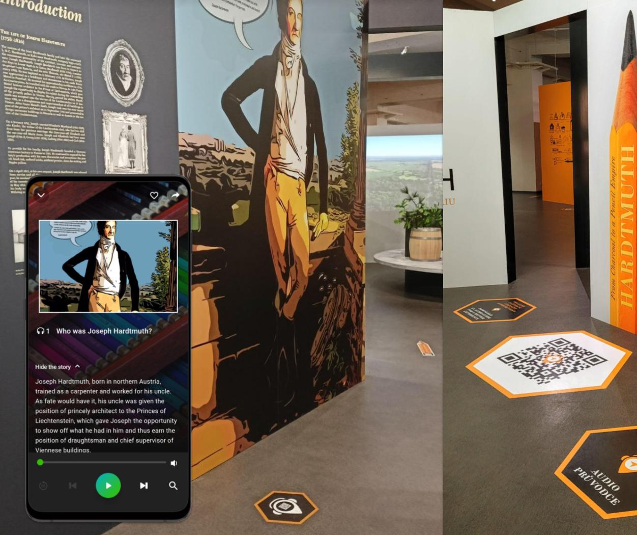 The implementation of digital audio guides for indoor and outdoor expositions